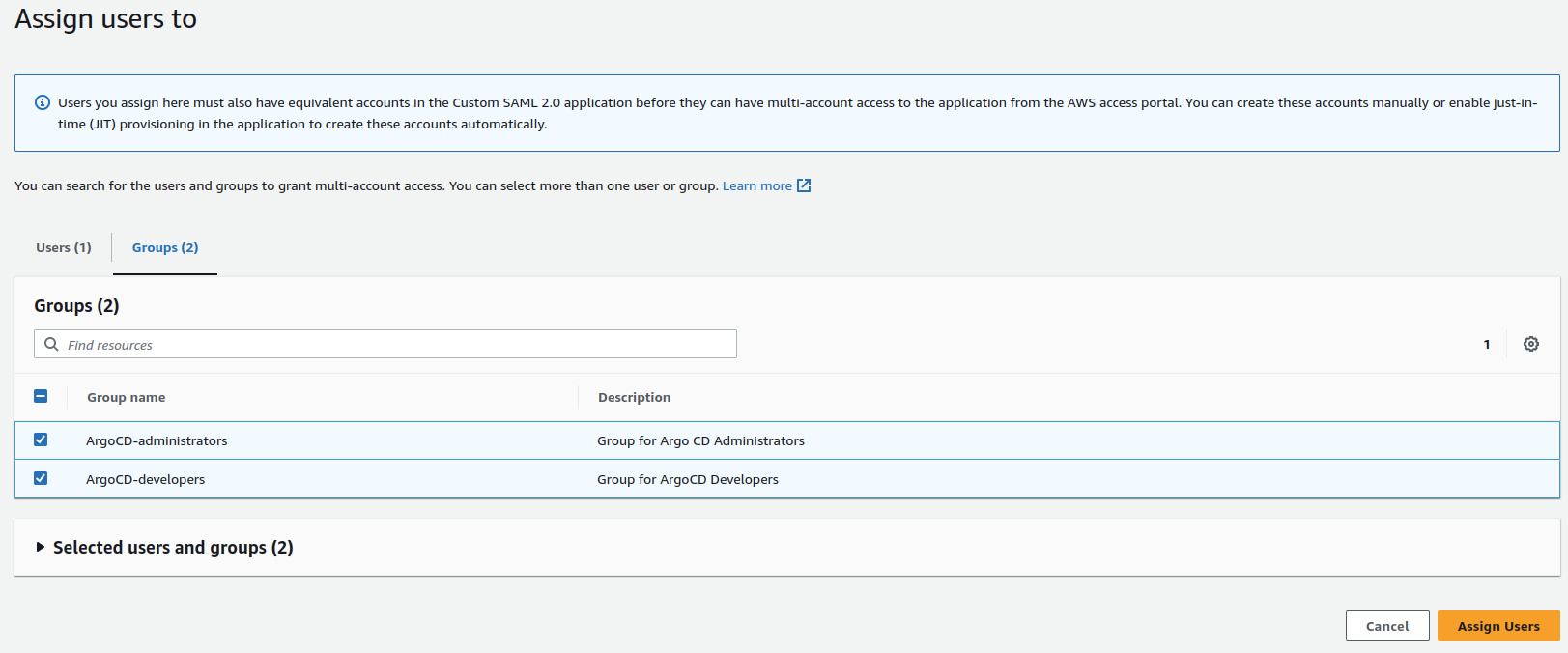 User Management - Identity Center (AWS SSO/) - 《Argo CD v2.13 Documentation》 - 书栈网 · BookStack